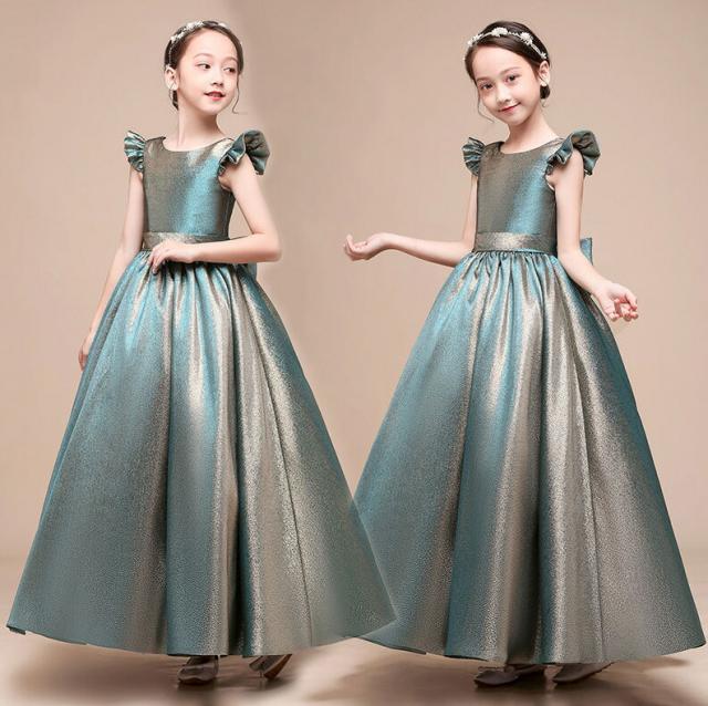 ドレス 3色 子供 ピアノ発表会 子供ドレス 発表会ドレス 可愛い キッズ キッズドレス ワンピース 結婚式 フラワーガール 演奏会 発表会 フォーマル 女の子 ロングドレ 子供ワンピース