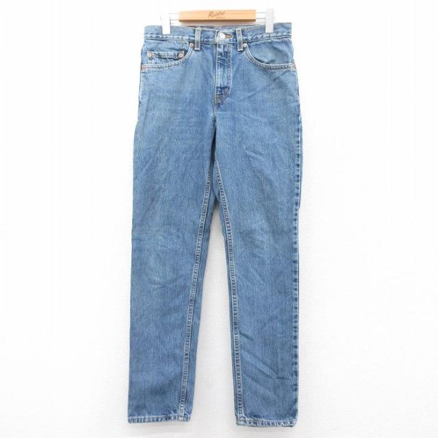 古着 リーバイス Levis 512 ジーンズ メンズ 90年代 90s ヒゲ コットン USA製 紺 ネイビー デニム spe W31 中古 ボトムス ジー 中古 古着