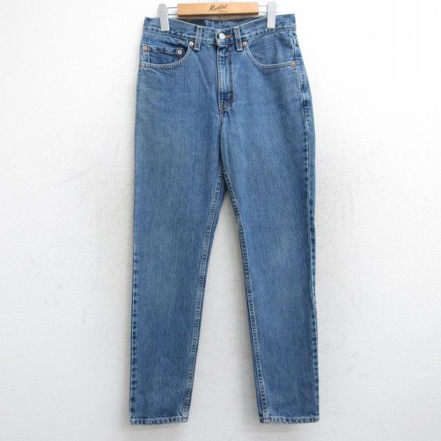 古着 リーバイス Levis 512 ジーンズ メンズ 90年代 90s テーパード コットン USA製 紺 ネイビー デニム spe W31 中古 ボトム 中古 古着