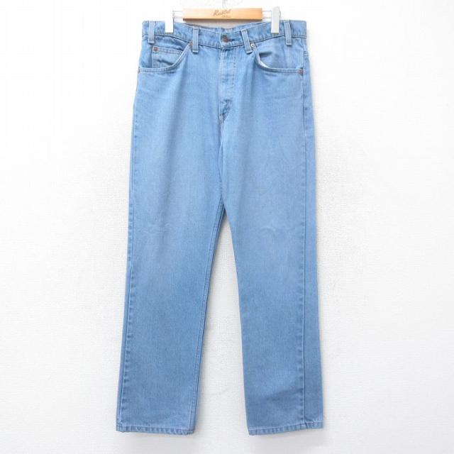 古着 リーバイス Levis ジーンズ メンズ 90年代 90s 薄紺 ネイビー デニム spe W34 中古 ボトムス ジーパン Gパン ロング パン 中古 古着