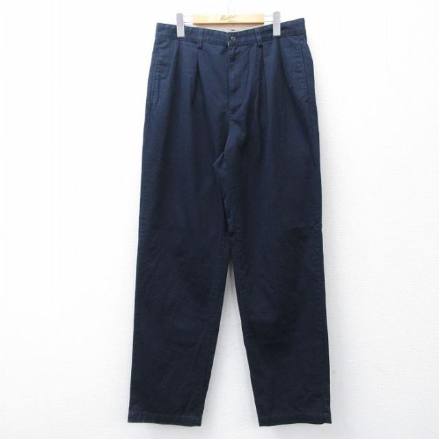 古着 ラルフローレン Ralph Lauren ブランド チノ パンツ チノパン メンズ 90年代 90s ワンポイントロゴ コットン USA製 濃紺  中古 古着