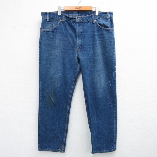 古着 リーバイス Levis 506 ジーンズ メンズ 90年代 90s ヒゲ 大きいサイズ コットン USA製 紺 ネイビー デニム spe W41 中古  中古 古着