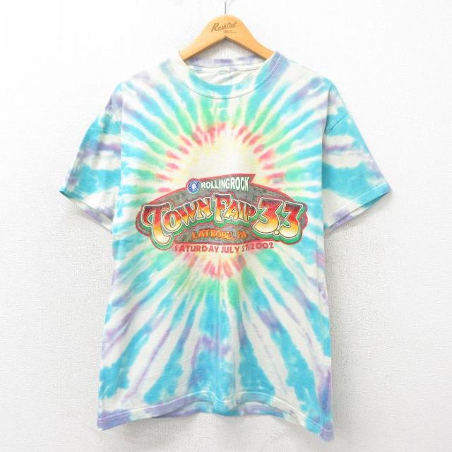 古着 半袖 ビンテージ ロック バンド Tシャツ メンズ 00年代 00s コッドスマック セブンダスト クルーネック 薄紺他 ネイビー  中古 古着