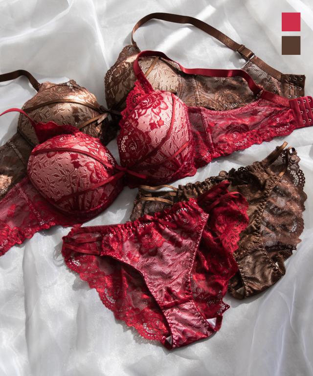 大きいサイズ/レディース/D85/D90/D95/E85/E90/E95/F85/F90/F95/G85/G90/G95/脇高クロスストリングレースブラジャー＆ショーツセットの通販はau ...