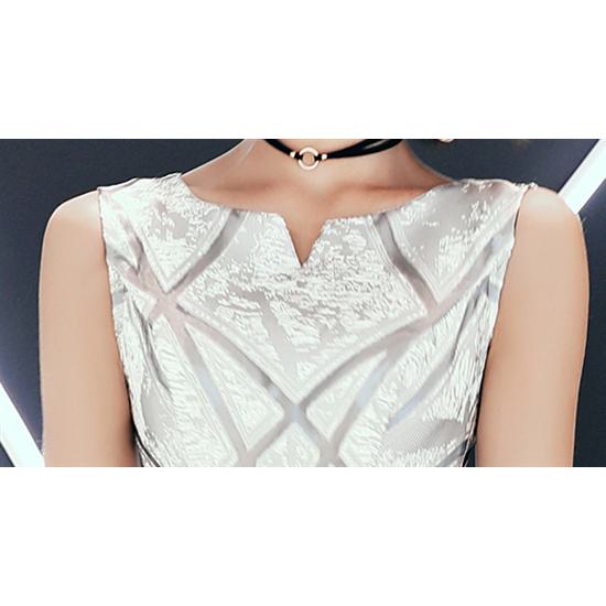 パーティードレス ワンピース レディース ノースリーブ 袖なし 大きい