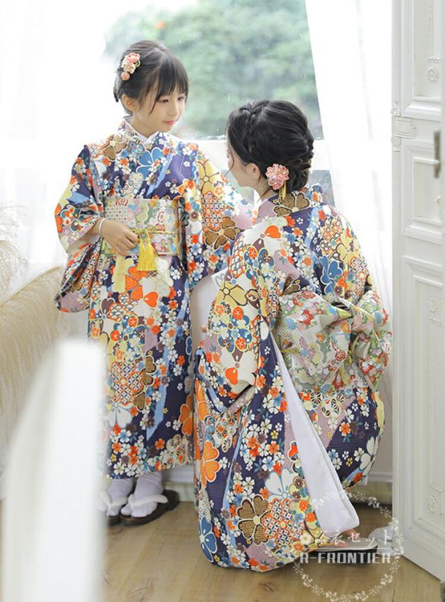 浴衣 親子コーデ 大人 女性 20代 30代 可愛い 個性的 花火大会 お花見 浴衣 女の子 おそろい 親子ペア 女性用浴衣 ゆかた 薄手 洗える 150cm 160cm お祭り 旅行 かわいい