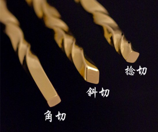 Hizm 捻り簪 3.5mm 角真鍮削り出し 長さと仕上げを選べるセミオーダー かんざし 髪飾り ヘアアクセサリー 和 和風 和装 着物 浴衣 上品 大人 きれいめ