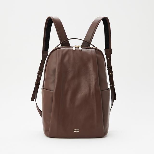 ラシット（russet）/＜背面メッシュ仕様＞レザーリュックサック(CE
