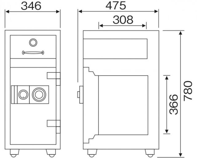 ダイヤセーフ 夜間投入耐火金庫 ダイヤル式(ダイヤルタイプ) P79 【北海道・沖縄・離島配送不可】の通販はau PAY マーケット - フジ ...