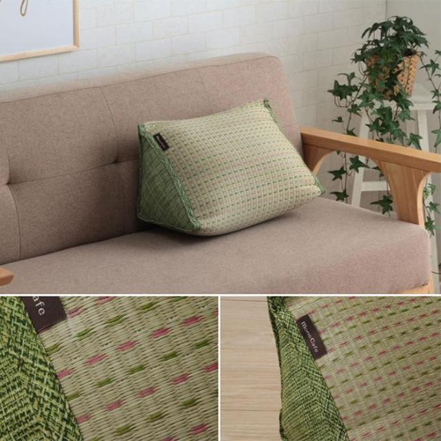 KOBA-GUARD 制菌 抗菌防臭 消臭 い草 ゆったりクッション 約40×30×20cm グリーン 7559349 【北海道・沖縄・離島 ...