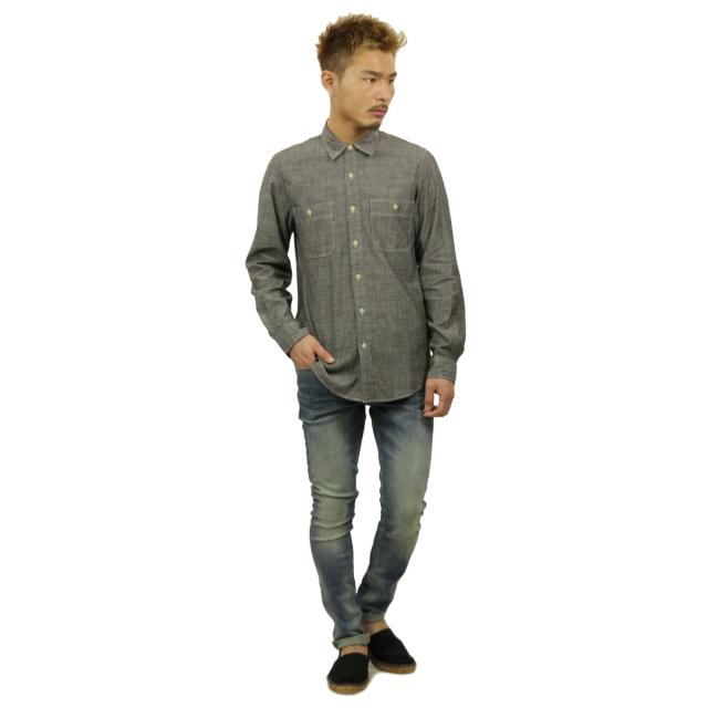 ジェイクルー シャツ メンズ 正規品 J.CREW 長袖シャツ black chambray
