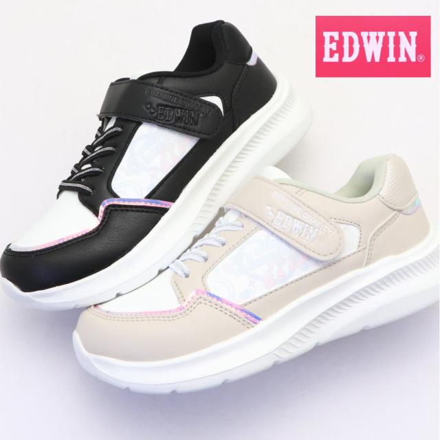 キッズ ジュニア スニーカー EDWIN エドウィン 防水 カラフルチェンジ ガールズ 通学 No.3673の通販はau PAY マーケット - 靴のAIKA | au PAY マーケット－通販サイト