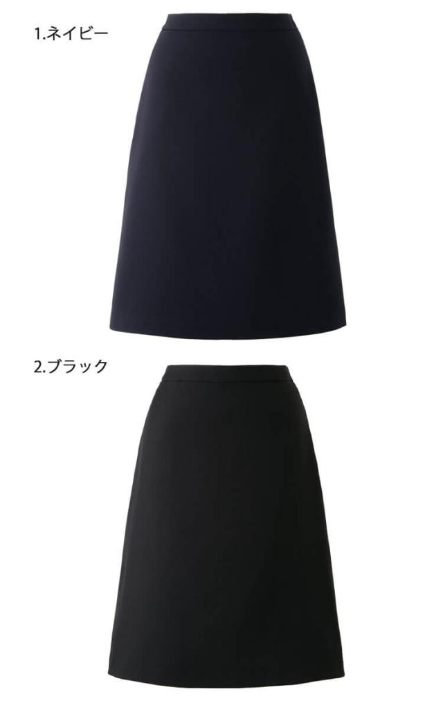 オフィス 事務服 制服 en joie アンジョア Aラインスカート 51417 サイズ17号・19号  フレキシブルサージシリーズ オフィス 事務服 制服 en joie アンジョア Aラインスカート 51417