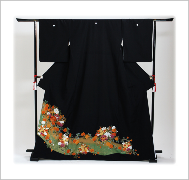 留袖 レンタル NT-741 黒留袖フルセット 結婚式 40代 50代 60代 送料