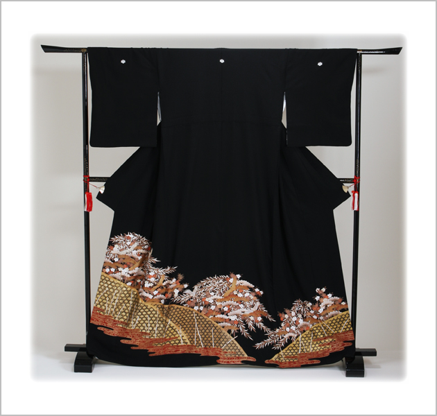 留袖 レンタル NT-857 黒留袖フルセット 結婚式 50代 60代 送料無料 留袖 レンタル NT-857 黒留袖フルセット 結婚式 50代 60代 送料無料の
