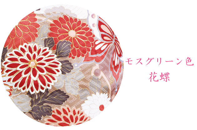 成人式 1月使用 振袖 レンタル モスグリーン色 花蝶 NT-139-sei 送料