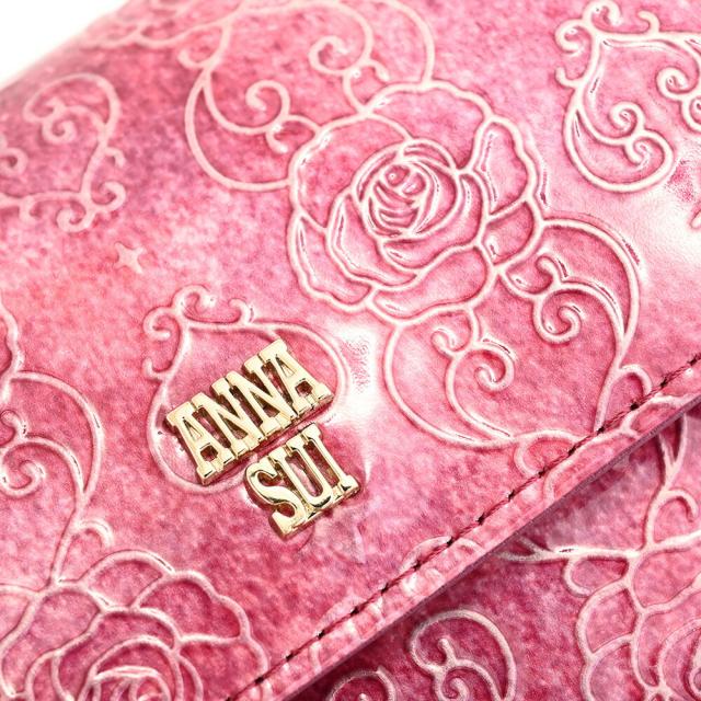 アナスイ ローズハート 財布 長財布 ピンク/ワイン系 ANNA SUI 316910