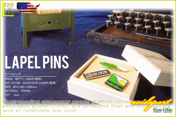 【アメリカン雑貨】ラベルピンズ【GOODYEAR】【グッドイヤー】【LAPEL PINS】【IRON SHELF】【缶バッジ】【バッジ】【ピン ...