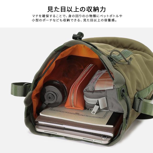 商品レビューで+5%｜ブリーフィング フィム ショルダーバッグ 巾着型 11.2L 撥水 日本製 ブランド ミリタリー BRIEFING FIME BRA253L54