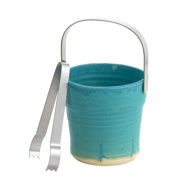 信楽焼 ターコイズブルー アイスペール トング付 TKB-001の通販はau PAY マーケット - ハンディハウス au PAY マーケット ...