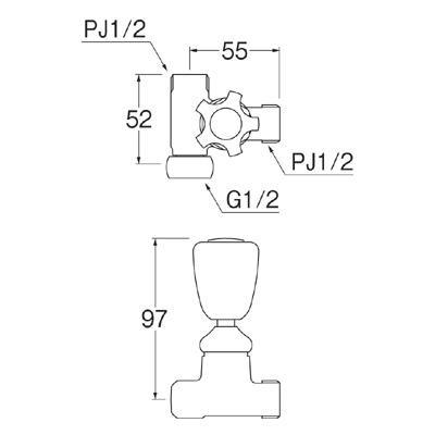 三栄 SANEI 分岐バルブ B260-R-13【メーカー直送】代引き・銀行振込前払い・同梱不可の通販はau PAY マーケット - お宝イータウン★コミック単品 19円セール開催中 | au ...