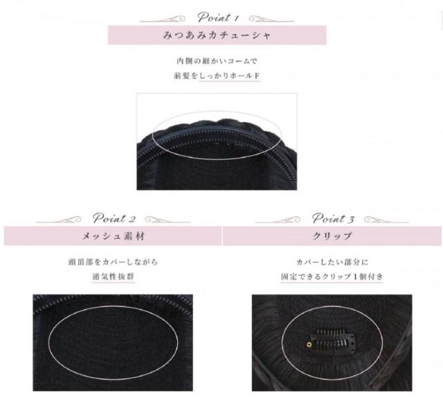 プリシラ カチューシャヘアプラス みつあみタイプ 耐熱 TDGH ダークグレイヘア PG-10 |b03の通販はau PAY マーケット ...