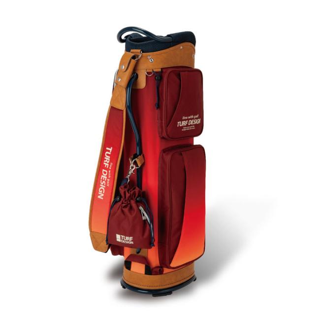 ターフデザイン TDCB-BD70 キャディバッグ レッド 9.5型 47インチ対応 2.6kg TURF DESIGN 朝日ゴルフ