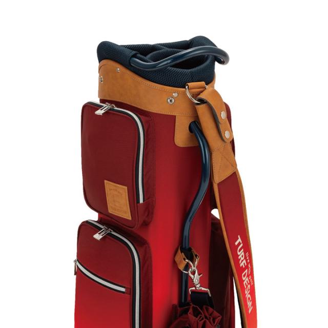 ターフデザイン TDCB-BD70 キャディバッグ レッド 9.5型 47インチ対応 2.6kg TURF DESIGN 朝日ゴルフ