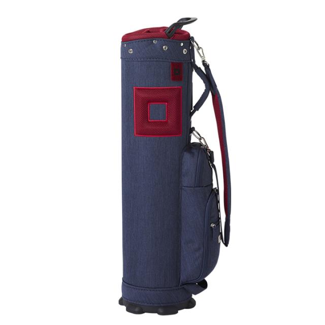 オノフ OB1225-04 軽量 キャディバッグ 小型 Caddie Bag 7型 2.1kg 47インチ対応 5分割 ネイビー 杢調 ONOFF 即納