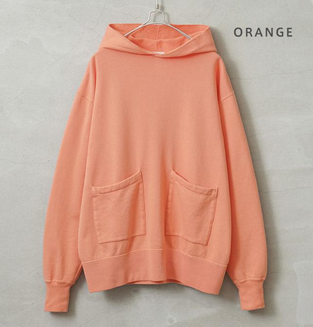 A.G.SPALDING&BROS エージースポルディング&ブロス SPL-AGS-251004 セパレートポケット スウェット パーカー 日本製【Cx】【T】｜メンズ アメカジ 裏毛 ミリタリー クロスネック フーディー 綿100% アズマ編み機 丸胴