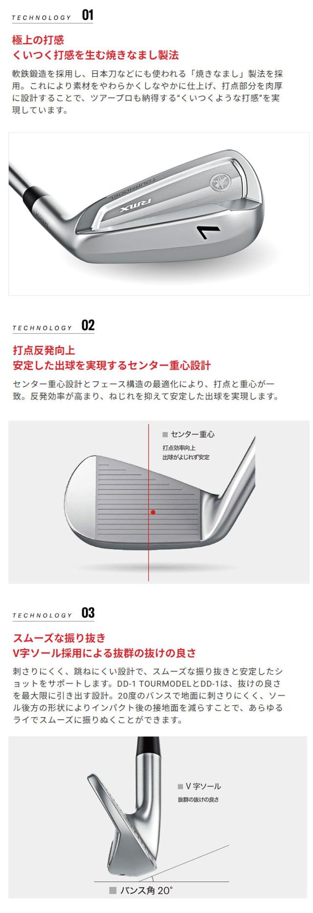 メーカーカスタムクラブ ヤマハ RMX DD-1 TOURMODEL 単品アイアン 右用 N.S.PRO ZELOS 7 スチールシャフト リミックス ツアーモデル DD1 2026年モデル 軟鉄鍛造