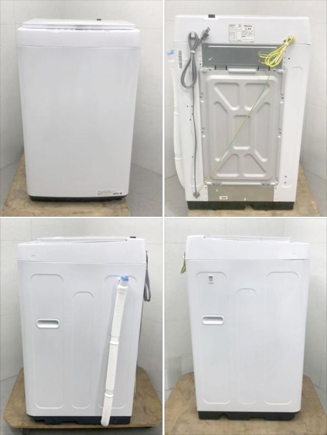 D4809YO 0314 90日保証！【美品】縦型全自動洗濯機 洗濯6kg 上開き ハイセンス HW-K60J 24年製 の通販はau PAY マーケット - リサイクルショップ R-1 ...