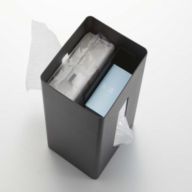 山崎実業 両面ティッシュケース 縦型 リン ブラウン/5635 ナチュラル/5636 キッチンペーパー ペーパータオル ケース RIN YAMAZAKIの通販はau PAY マーケット ...