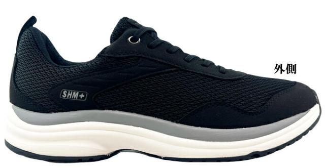 ウォーキングシューズ メンズ アサヒ メディカルウォーク WK M032 ブラック グレー 24.0~28.0cm コンフォートシューズ ASAHI MEDICALWALK 靴 シューズ 幅広 4E EEEE SHM フットグラファー ロック式ファスナー クッション性 オブリーク 通気性 散歩 旅行 トラベル 男性 紳士