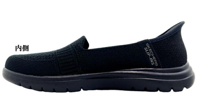スケッチャーズ スリップインズ レディース スニーカー オンザゴーフレックスカメリア 138181 SKECHERS ON-THE-GO FLEX-CAMELLIA ブラック トープ 22.0~25.5cm ハンズフリー メモリーフォーム 軽量 クッション性 低反発 ウォッシャブル ウォーキング トラベル 女性 女子 婦人