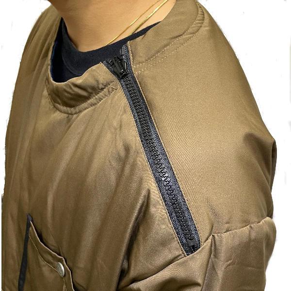 POLER】ポーラー POLER REVERSIBLE NYLON PUFF CREW リバーシブル