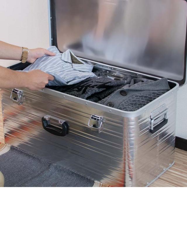 アウトドア コンテナボックス 収納ボックス 収納ケース アルミ S / M