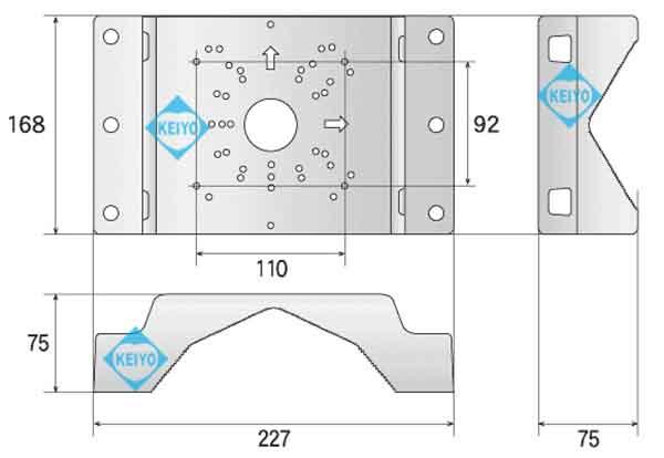 SD-P019【ブラケット用ポール取付金具】 【防犯カメラ】 【監視カメラ】の通販はau PAY マーケット - 防犯カメラのアストップケイ ...