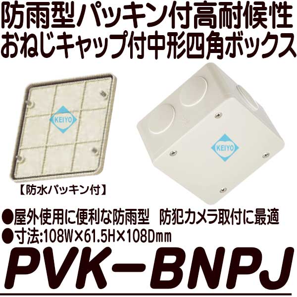PVK-BNPJ(ベージュ)【防水パッキン付高耐候性耐衝撃構造PVKボックス】【未来工業】【防犯カメラ】 【ジャンクションボックス】 の通販はau PAY マーケット - 防犯カメラのアス ...
