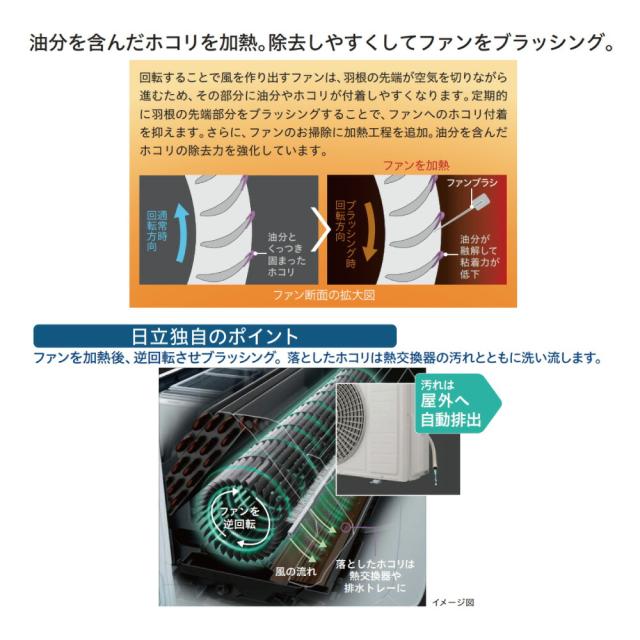 【】日立《RAS-XJ6325D W》(RAS-XJ6325D-W+RAC-XJ6325D+ﾘﾓｺﾝ)･単200V･20畳･2025年型 ﾎﾜｲﾄ-W(旧品 RAS-XJ63R2-W) : ﾙｰﾑｴｱｺﾝ 冷暖除湿･凍結洗浄 風除 空清 XJｼﾘｰｽﾞ∴同等品→ RAS-XC6325D･RAS-X6325D･RAS-JT6325DE8