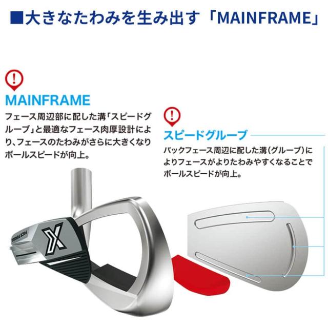 【値下げ】ダンロップ ゼクシオ エックス アイアン5本セット(＃6〜9、PW) Miyazaki AX-3 カーボンシャフト XXIO X -eks- 右用 ゴルフ 2024年モデル