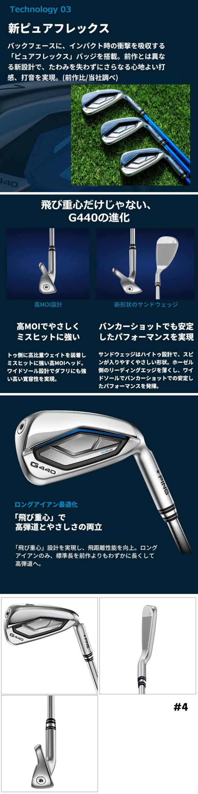 【カスタムフィッティング】ピン G440 単品アイアン N.S.PRO MODUS3 TOUR 105 スチールシャフト メンズ 左用 ゴルフ 日本正規品 PING メーカーカスタム