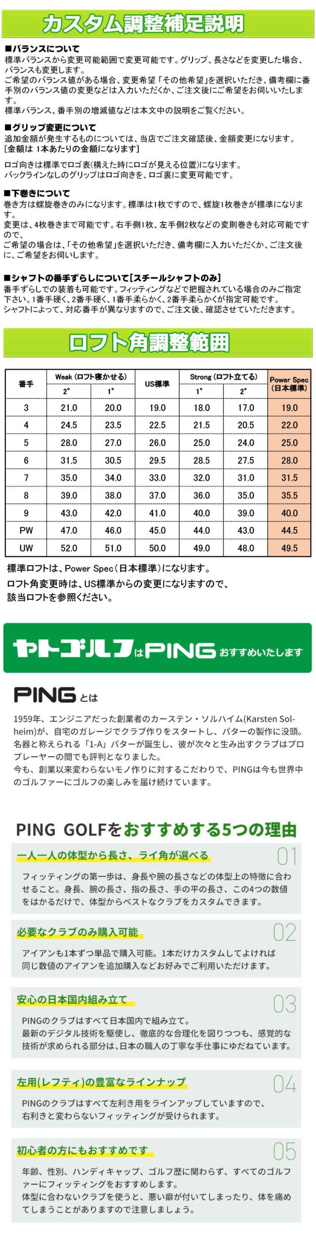 カスタム ピン i240 単品アイアン N.S.PRO MODUS3 SYSTEM3 TOUR 125 シャフト  2025モデル 右用 日本正規品 PING メーカーカスタム 特注