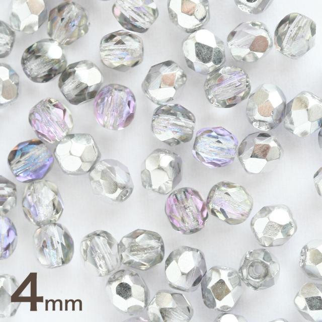 チェコビーズ FP 4mm 30個 クリスタルハーフシルバーライラック チェコガラス ビーズ パーツ ピアス アクセサリーパーツの通販はau PAY マーケット - コモレビスタ｜商品ロット ...