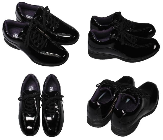 【靴のHOSHIKAWA】  『YONEX SHW L118』 ヨネックス スニーカー 22cm〜25cm 3.5E レディース  エナメルブラック ウォーキングシューズ ファスナー 合皮 軽量