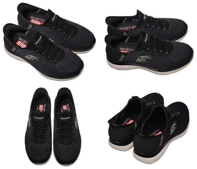 【靴のHOSHIKAWA】  『SKECHERS 232469W』 スケッチャーズ スニーカー スリップインズ メンズ 24.5cm〜29cm レッド/ブラック ウォーキングシューズ メンズ 立ったまま履ける 合皮