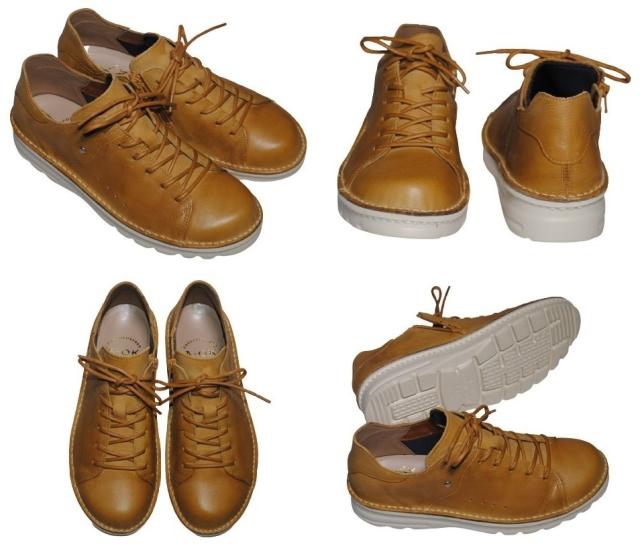 【靴のHOSHIKAWA】  『A-OK 7091』 エーオーケー AZURE/FOREST 21.5cm〜25cm EEEE レザースニーカー 撥水加工 ファスナー 厚底 レースアップ 牛革