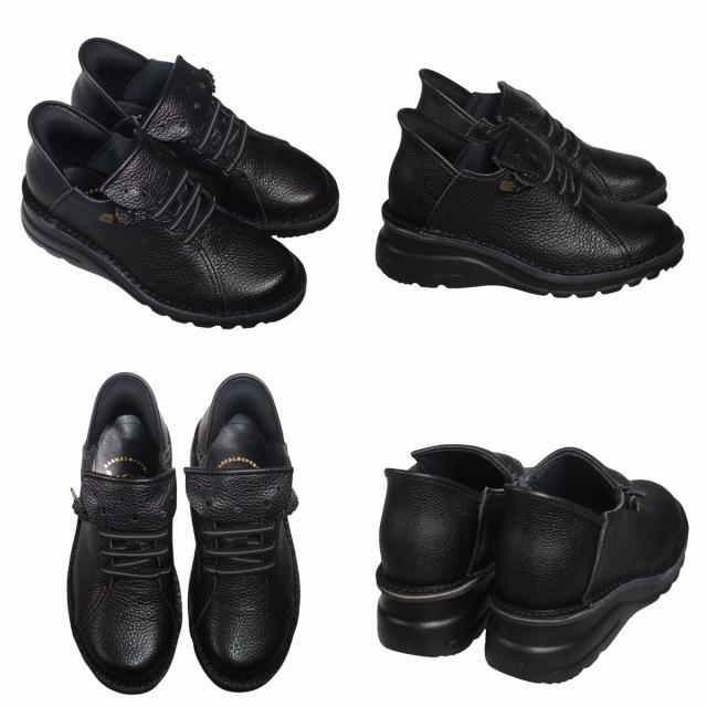 【靴のHOSHIKAWA】  『A-OK 6006』 エーオーケー ブーティー 21.5cm〜24.5cm EEEE グレー レディース ゴムレース ショート丈 立ったまま履ける 国産 幅広 軽量 秋冬