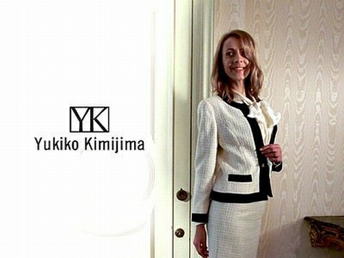 【靴のHOSHIKAWA】  『Yukiko Kimijima 8594』 キミジマユキコ ミュール 22cm〜24.5cm EEE ブラック レディース  サンダル ヒール 前開き エナメル 日本製 牛革 春夏