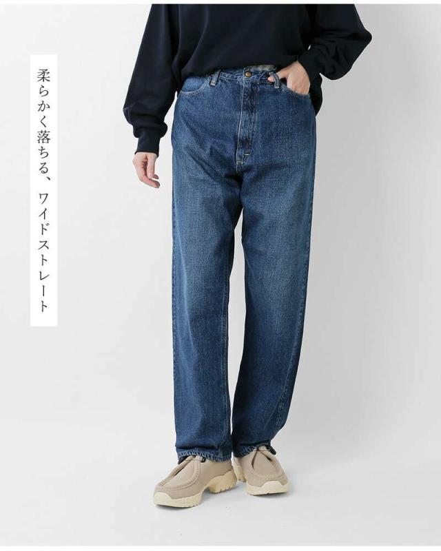 オアスロウ or slow オリジナル セルビッチ デニム ハイウエスト パンツ “JASMIN” 00-1040-95-tr レディース パンツ クーポン対象